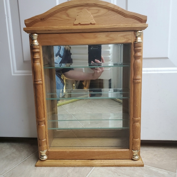 no brand | Wall Decor | Glass And Mirrored Wall Display Case | Poshmark